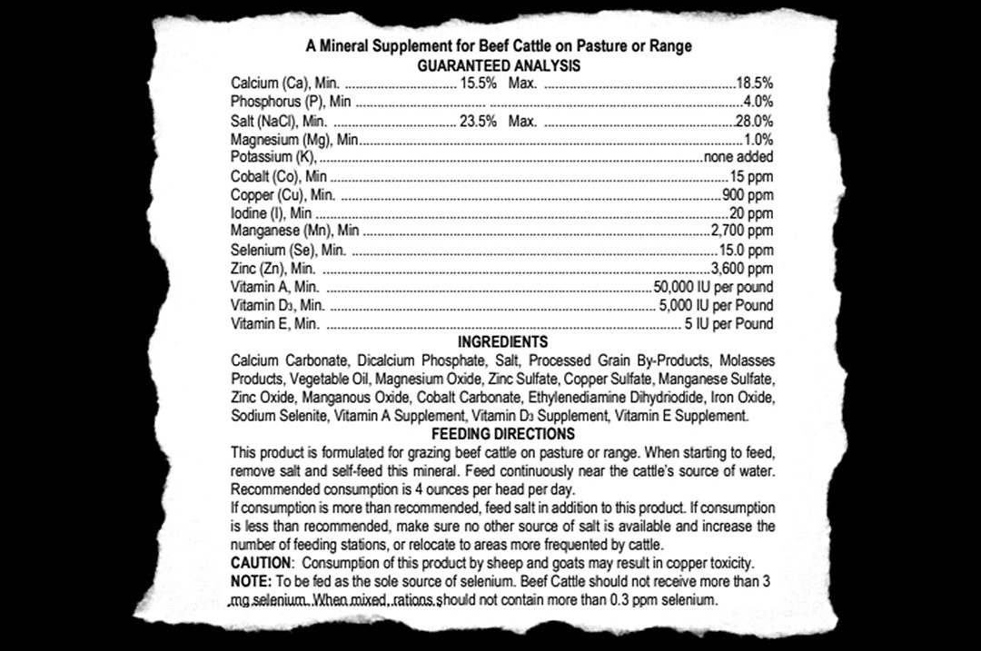 Choosing a mineral supplement: What can the tag tell you? | Ag Proud